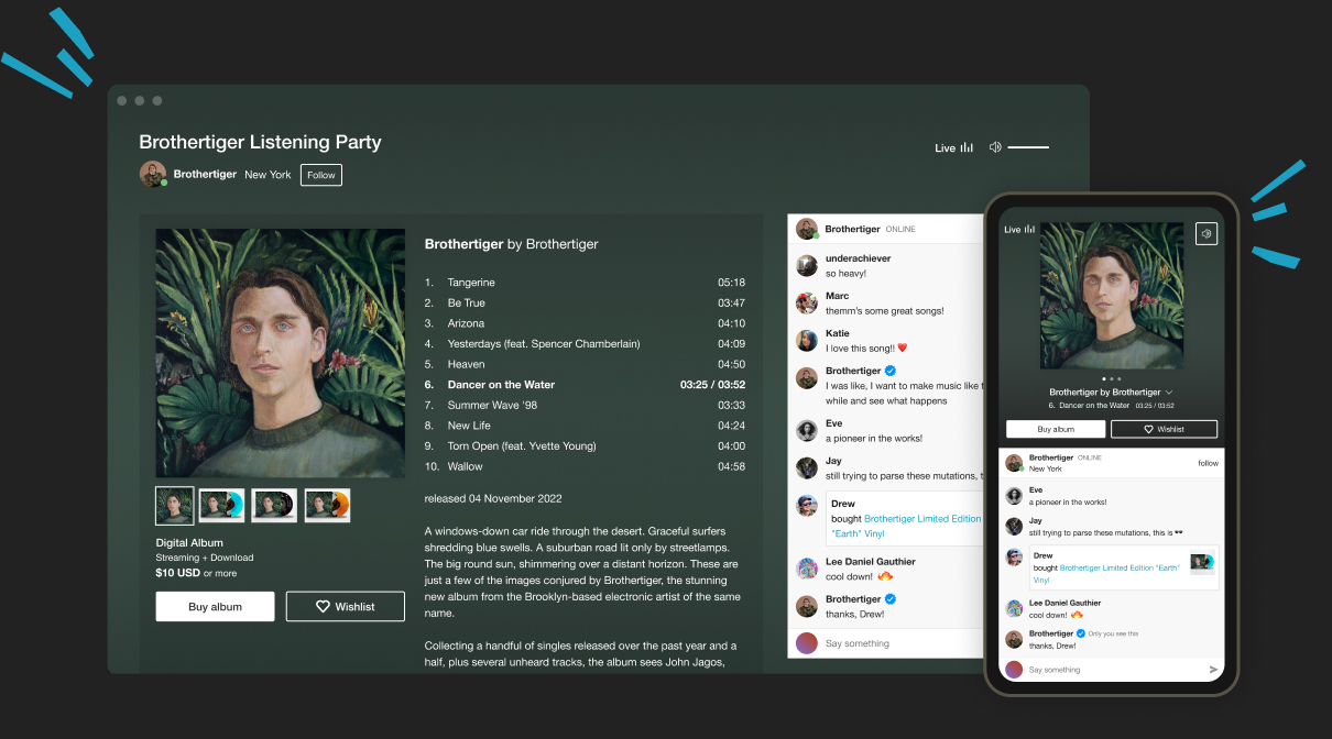 Bandcamp Listening Parties